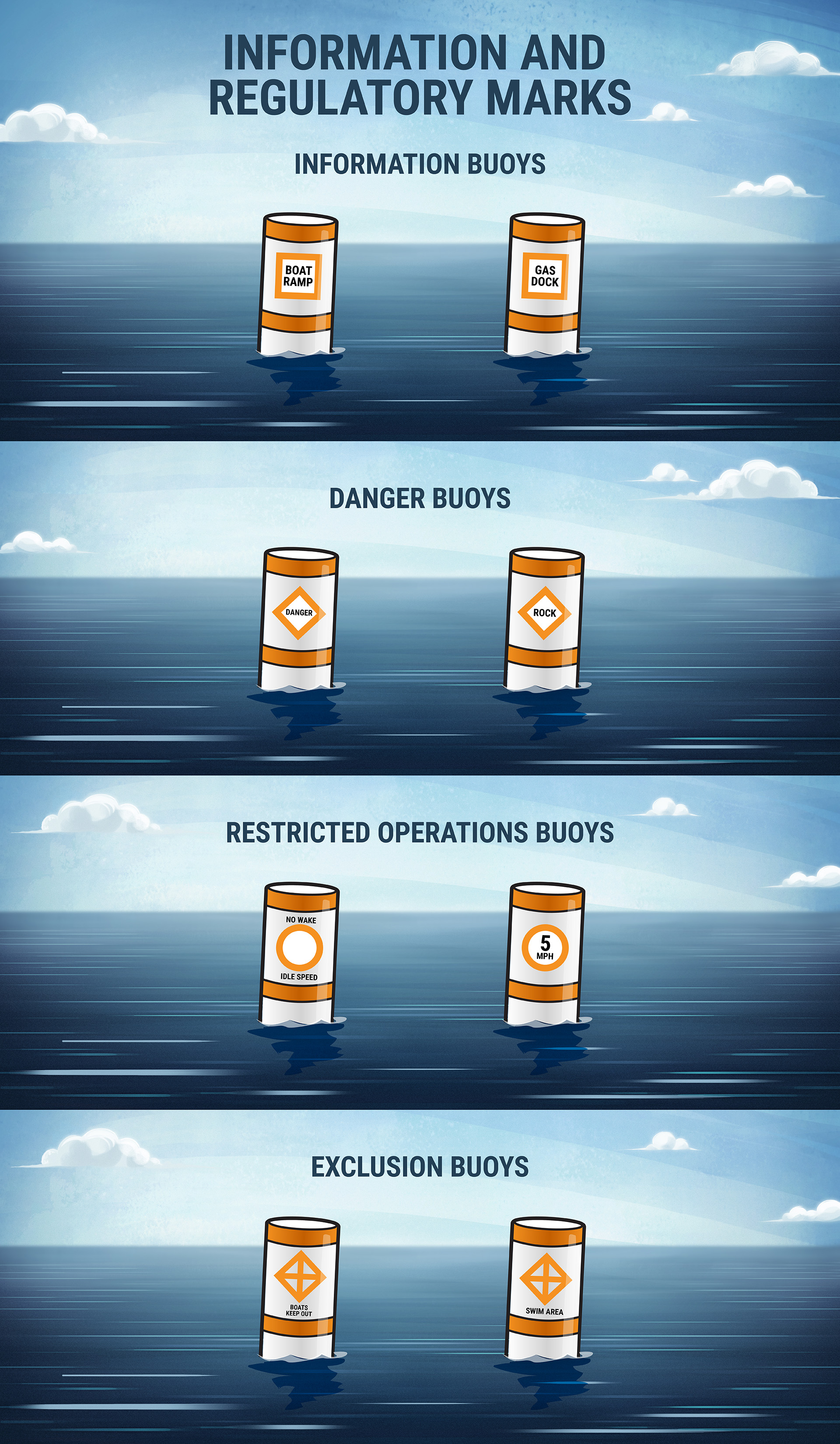 Boat Signs on the Water: Markers and Buoys | ilearntoboat